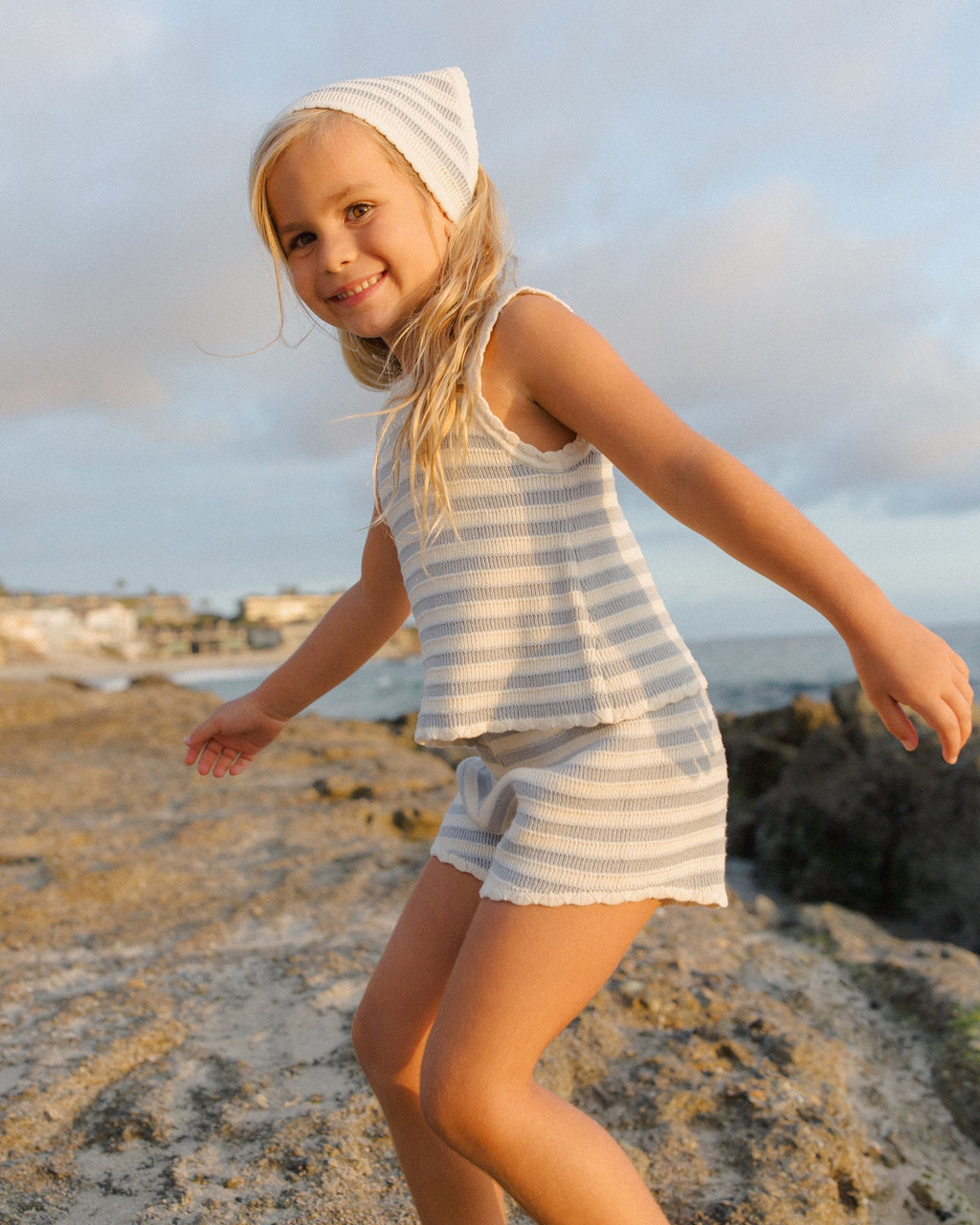 CROCHET TANK SET | BLUE STRIPE – Barba & Roo